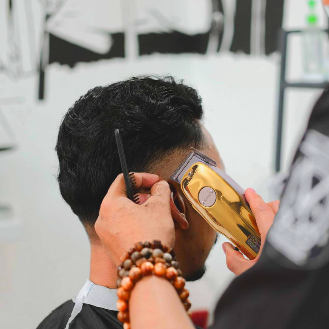 Professional Hair Clippers for men gold Set | Gold Hair Clippers ...