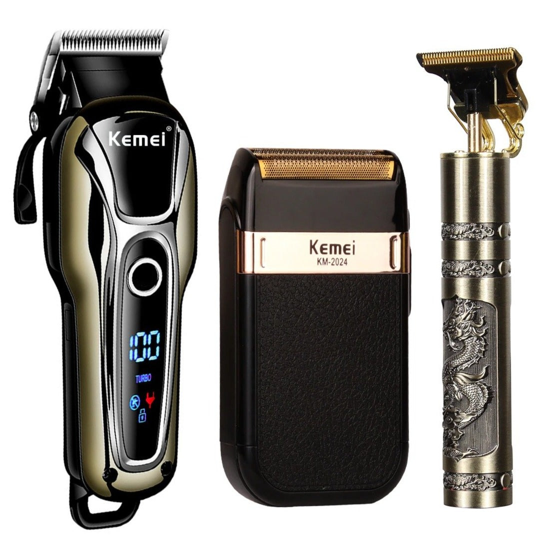 The Luxury Kit- Professional Hair Clippers for men Cordless Set ...